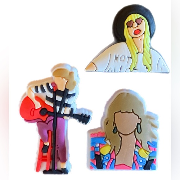 Accessories | 3pc Taylor Swift Assorted Croc Snaps | Poshmark